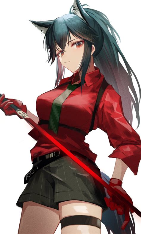 Nekomatamago Texas Arknights Texas Willpower Arknights Arknights Absurdres Commentary