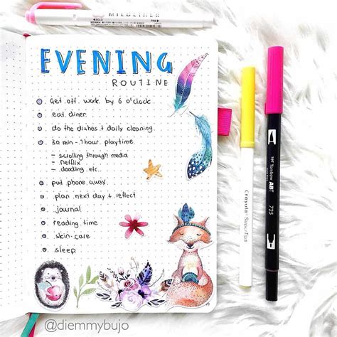 17 Routine Spreads In Your Bullet Journal To Bring You More Structure