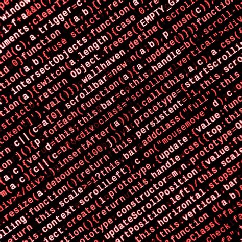 Writing Programming Code On Laptop Digital Binary Data On Computer