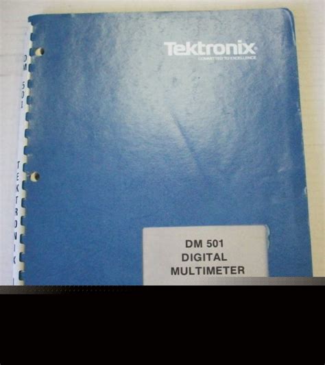 Tektronix Dm 501 Digital Multimeter Instruction Manual
