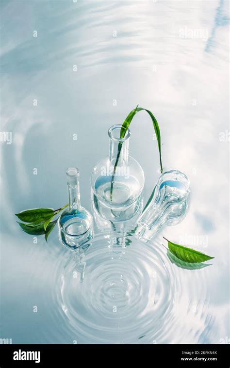 Natural Organic And Scientific Extraction In Glassware Green Herb Alternative Medicine Natural