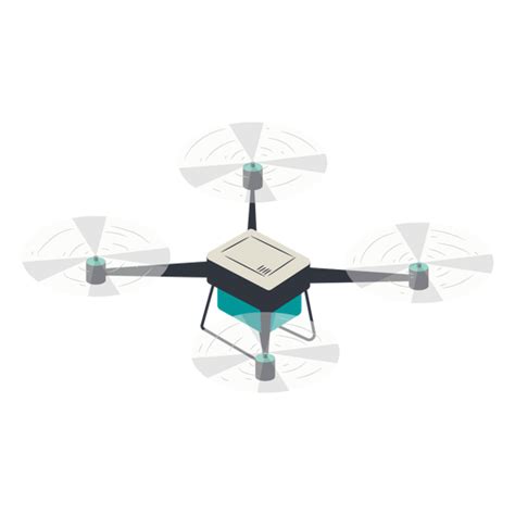 Diseño Png Y Svg De Ilustración De Drone Quadcopter Pequeño Para Camisetas