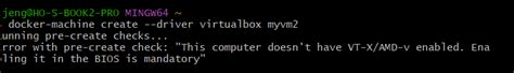 Error With Pre Create Check This Computer Doesnt Have Vt Xamd V