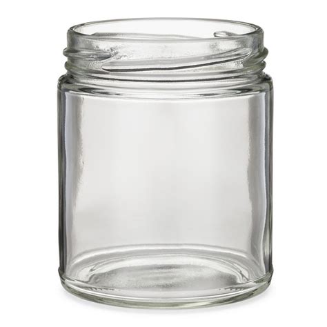 9 Oz Clear Glass Straight Sided Jar Lug Finish Berlin