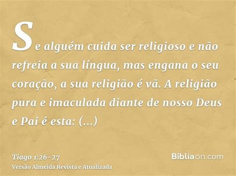 Tiago 1 26 27 Bíblia