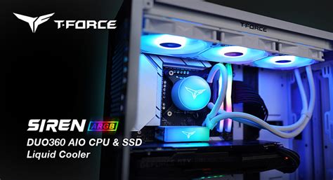 業界首創雙冷頭！十銓科技推出t Force Siren Duo360 Argb Cpu And Ssd一體式水冷散熱器 電腦diy