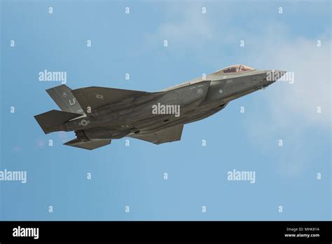 Capt Andrew Dojo Olson Performs Aerial Maneuvers Flying The F 35A