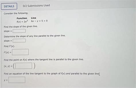 Solved Submissions Used Consider The Following Chegg