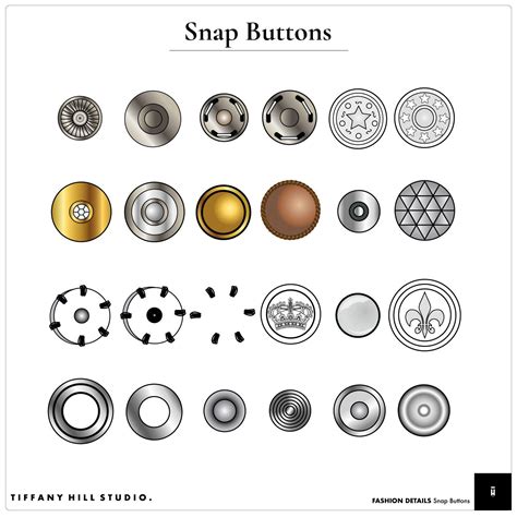 Fashion Templates Snap Buttons
