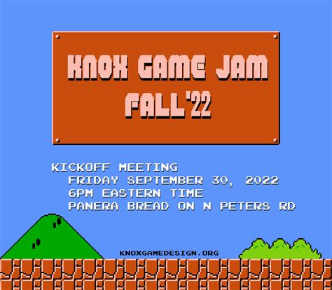 Fall 22 Knox Game Jam Kickoff Meeting Knox Game Design