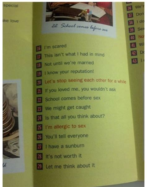 Ridiculous List Of 101 Ways To Say No To Sex Goes Viral On Twitter