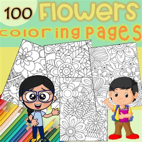 🌸🎨 100 Beautiful Flower Coloring Pages For Adults 🌺🌼 Made By Teachers