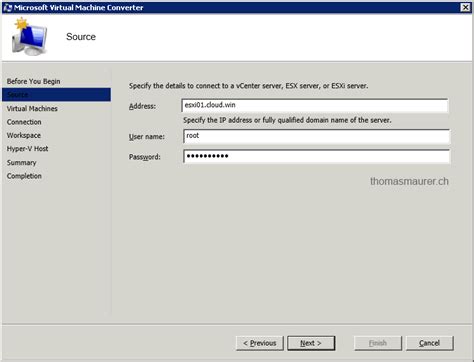Convert Vmware Vsphere Virtual Machines To Microsoft Hyper V Thomas