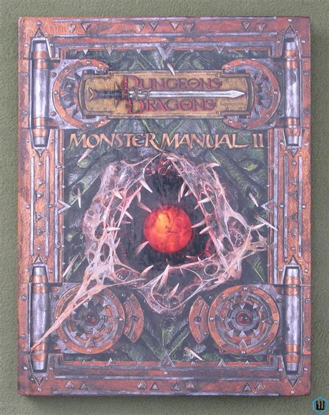 Monster Manual Ii 2 Dungeons And Dragons 3rd Edition D20 System