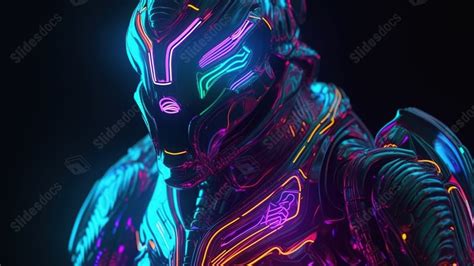 Best Fluorescence Color Powerpoint Background For Presentation