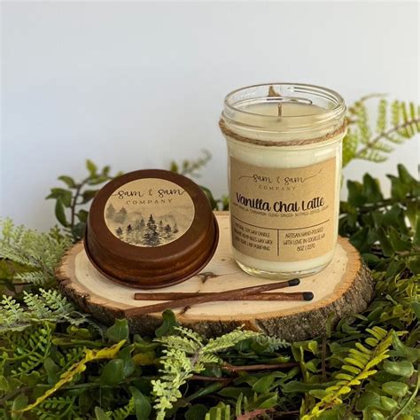 Vanilla Chai Latte Natural Soy Candle Eco Friendly Etsy