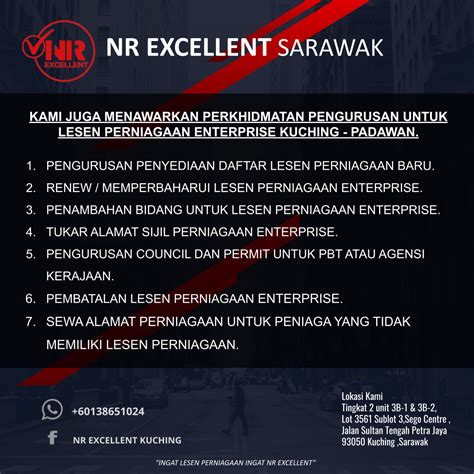 Pengurusan Lesen Perniagaan Nr Excellent Sarawak