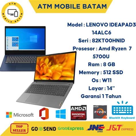 Jual Laptop Lenovo Ideapad Slim 3 14alc6 Ryzen 7 5700u Di Seller Atm