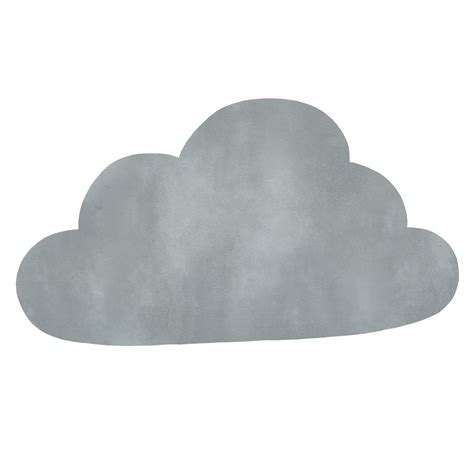 Dark Cloud Watercolor Illustration 23980434 Png