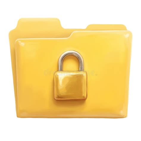 Secure File Management Office Digital Storage Workspace Close Up Privacy Stock Illustration