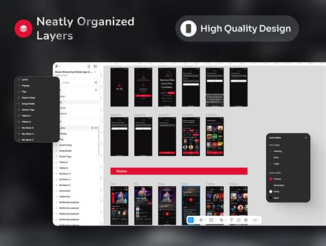 Music Streaming Mobile App Ui Design 6 Images Behance