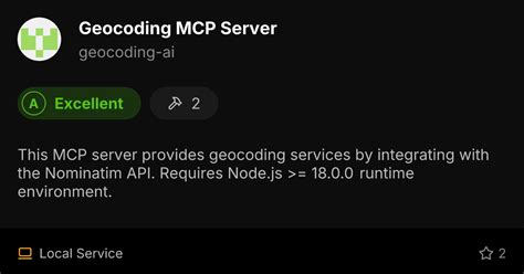 Servidor Mcp De Geocodificación Mc · Lobehub