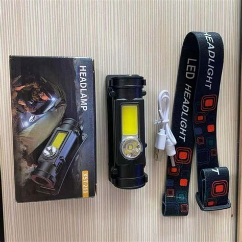 Linterna Frontal Con Carga Usb Linterna Potente Multifuncional Faro