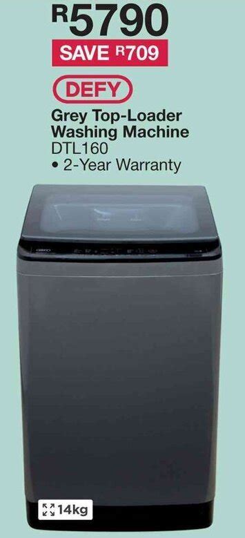 DEFY Grey Top Loader Washing Machine DTL Offer At House Home