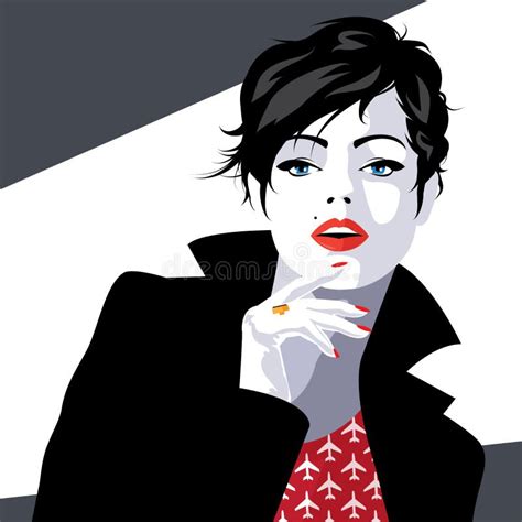 Fashion Illustration Quote Stock Vector Illustration Of Decoration