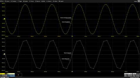 oscilloscope special acquisition modes edn