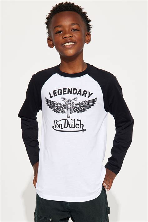 Mini Von Dutch Legendary Tee Whiteblack Fashion Nova