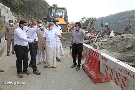 ADDITIONAL EO INSPECTS GHAT ROAD WORKS TTD News