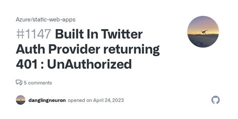 Built In Twitter Auth Provider Returning 401 UnAuthorized Issue