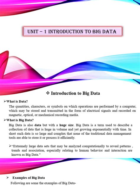 Unit 01 Pdf Big Data Analytics