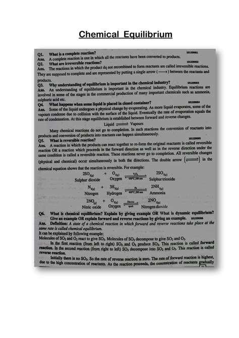 Solution Chemical Equilibrium Studypool