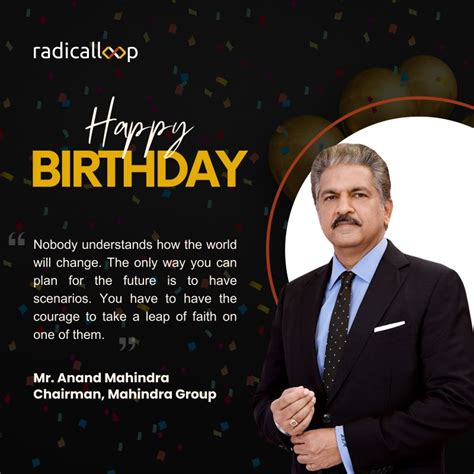 radicalloop technolabs on linkedin happybirthdayanandmahindra