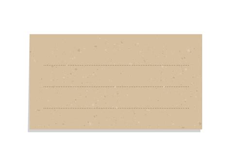 Aesthetic Vintage Brown Paper Note Illustration Recycled Memo Paper