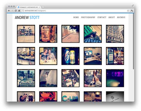 My Instagram Feed Powered By Node Js Andrewstott Net