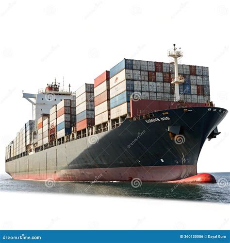 A Large Container Ship Is Unloading At The Berth In A Large Cargo Terminal Aerial Photography