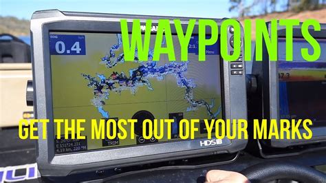 Lowrance HDS Carbon How To Create Waypoints Dean Silvester YouTube