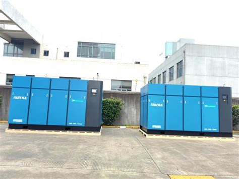 Power 75 Kw To 355 Kw Rotary Screw Air Compressor Plc Control System