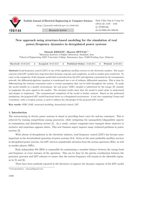 Pdf New Approach Using Structure Based Modeling For Simulation Of Real Powerfrequency