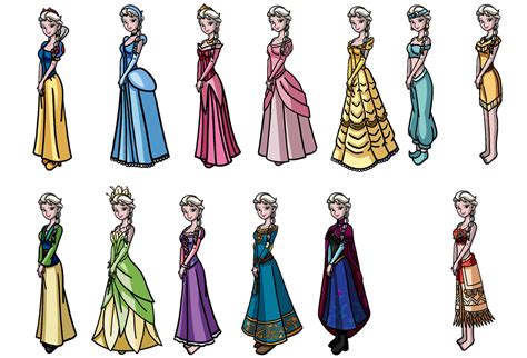 Disney Princess Mix And Match Elsa Collection By Purpleorchid 8863 On