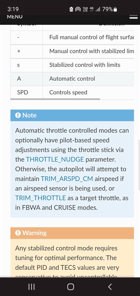 Rtl Throttle Setting And An Autotune Question While Im At It Plane