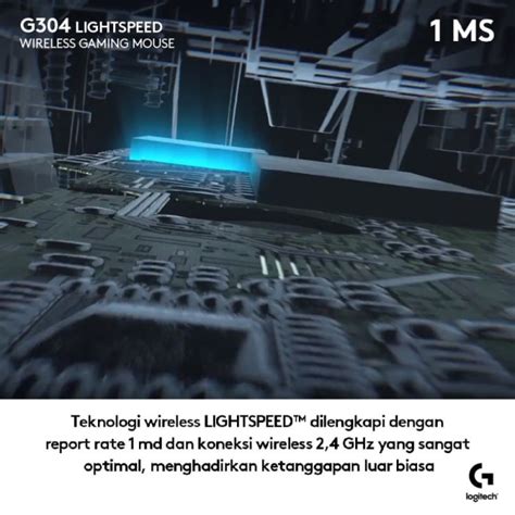 MOUSE GAMING LOGITECH G304 LIGHTSPEED WIRELESS BLACK BTGCOM