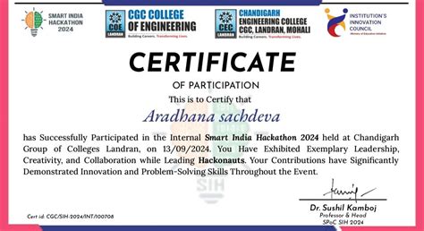 Aradhana Sachdeva On Linkedin Sih2024 Innovation Hackathon