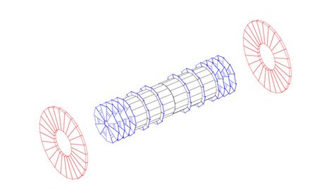 Isometric View Of The D0 Silicon Tracker The Design Is Driven By The