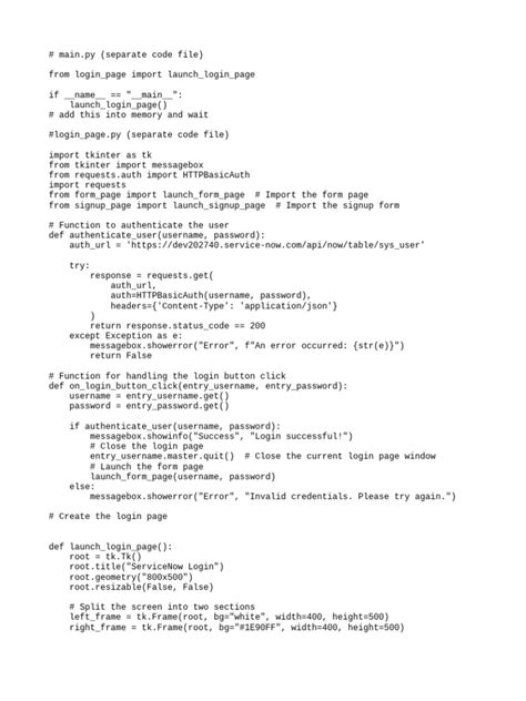 Servicenow With Python Integration Pdf Login User Computing