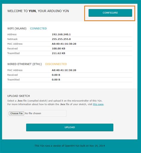 How To Access Arduino Yún Web Portal Arduino Help Center