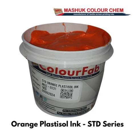Colour Fab STD Series Orange Plastisol Screen Printing Ink Packaging Size Litre At Rs Kg